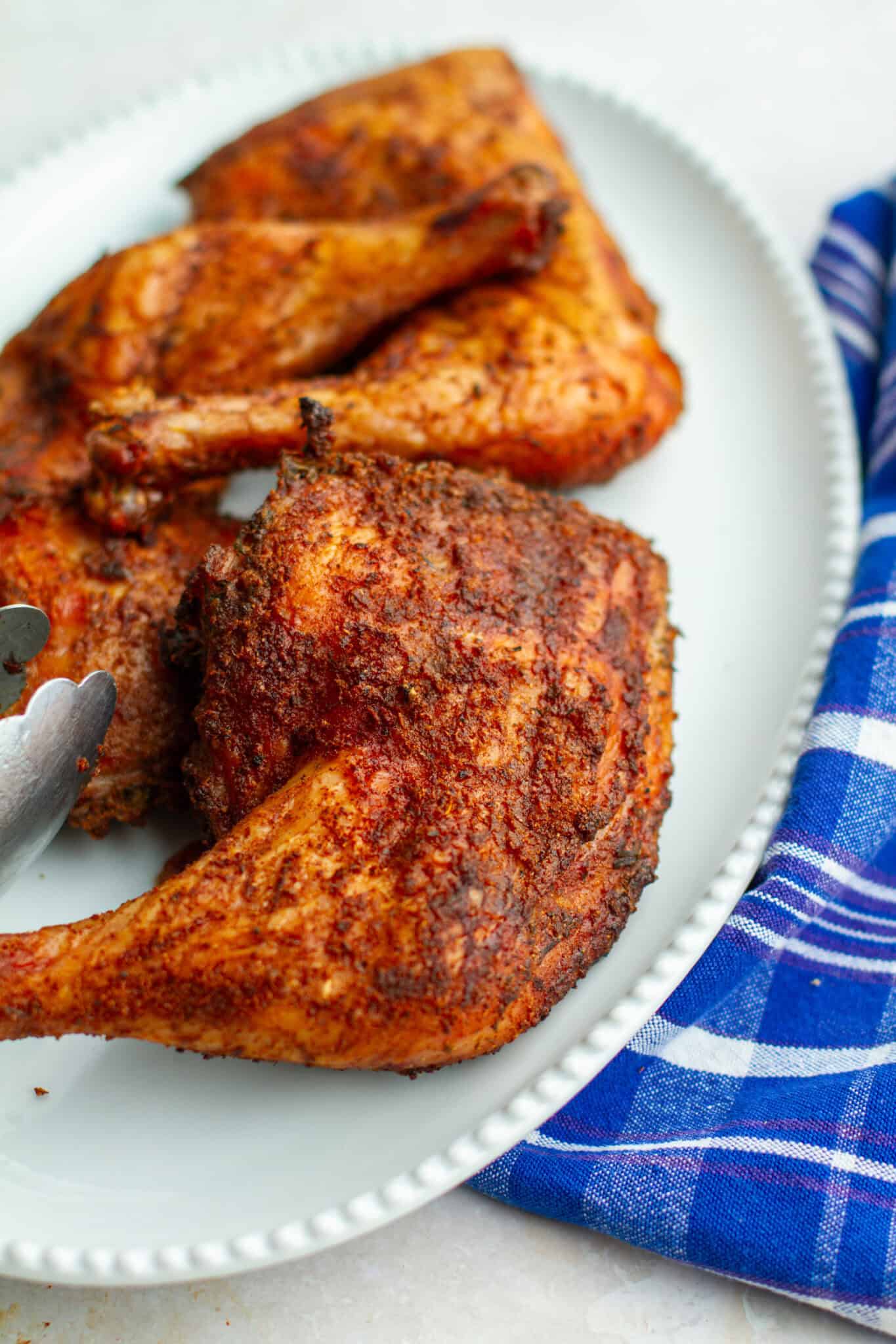 Smoked Chicken Leg Quarters - Kenneth Temple